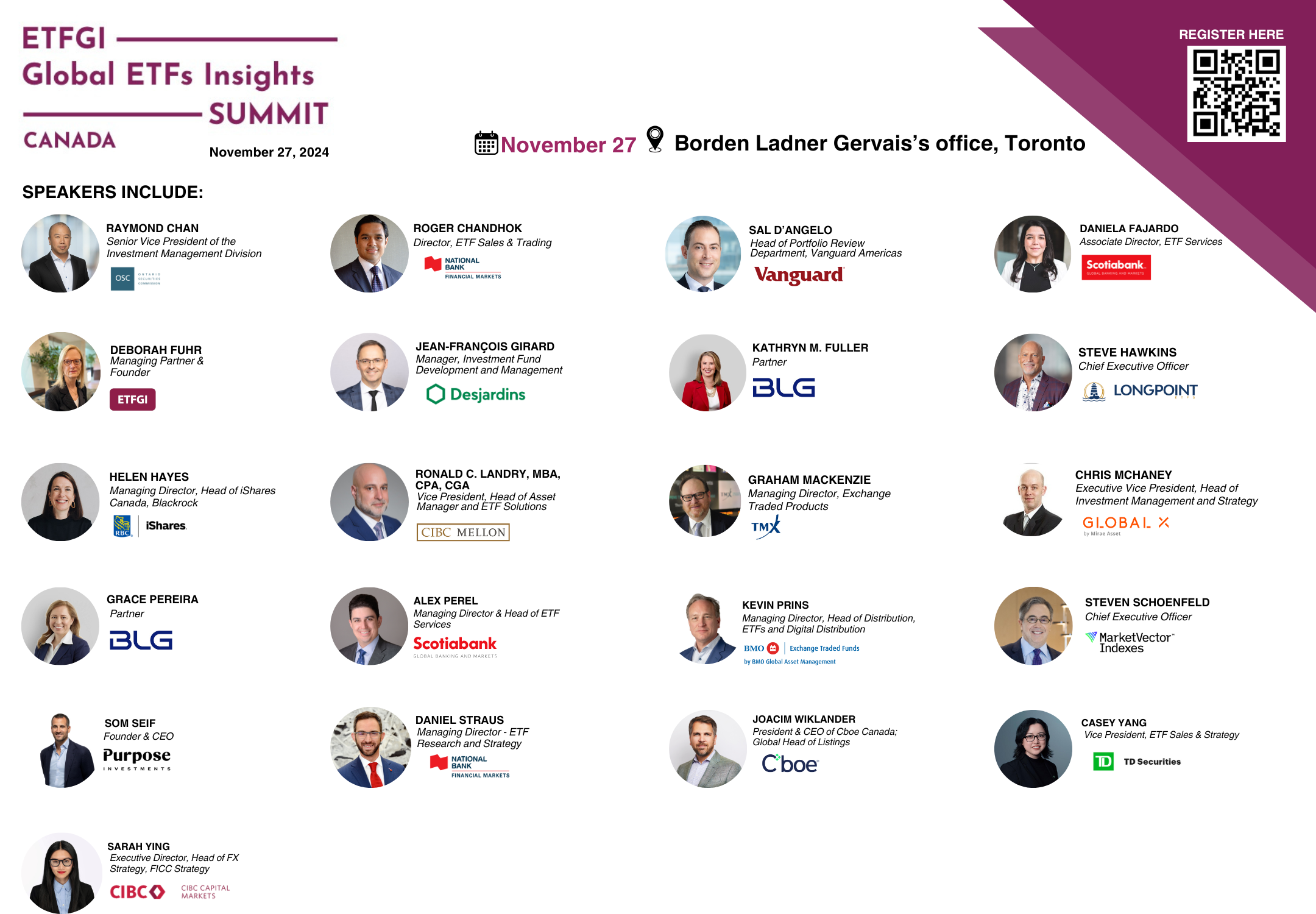 Final chance to register for the 6th Annual ETFGI Global ETFs Insights Summit on Wednesday ...