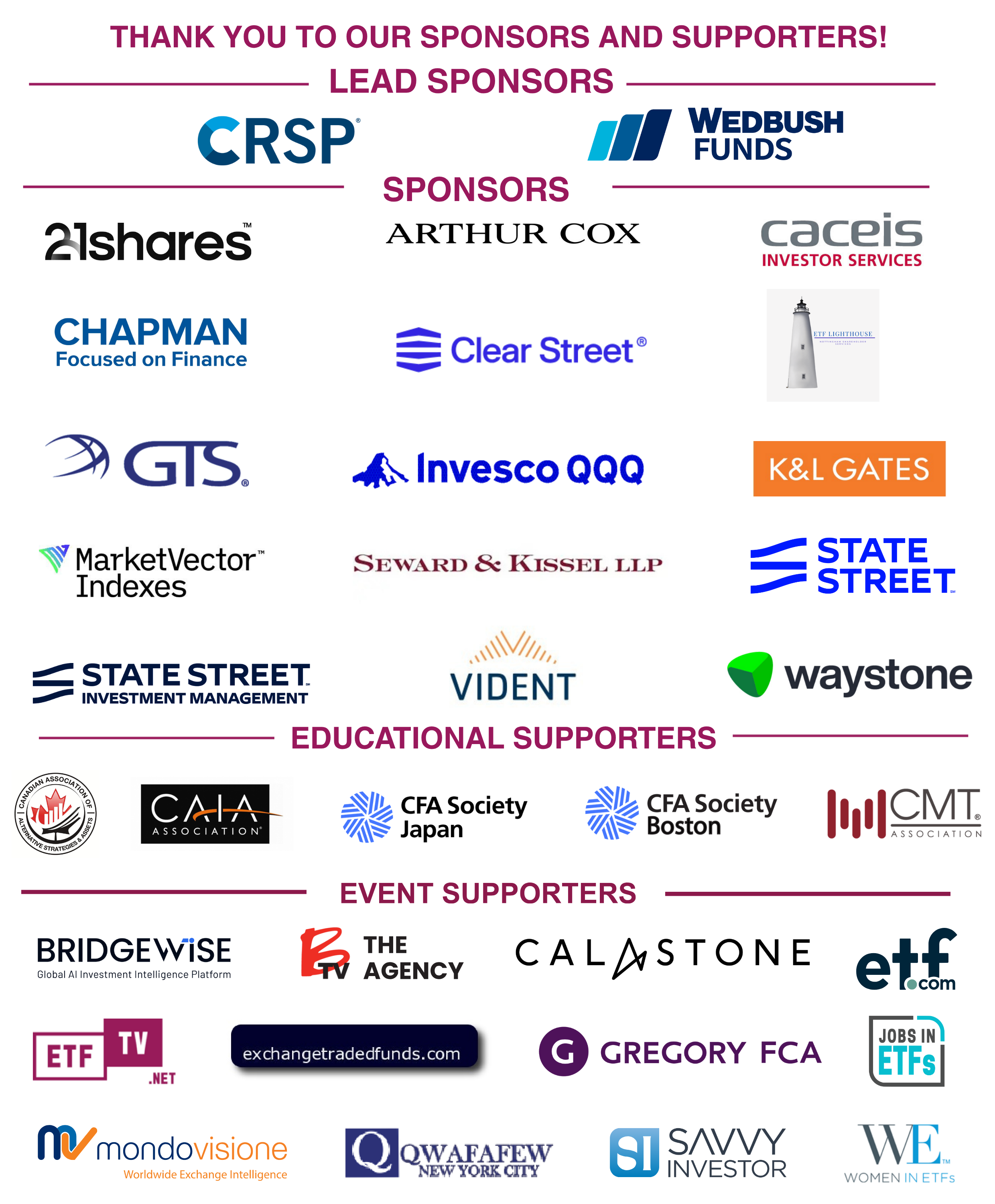 6th Annual ETFGI Global ETFs Insights Summit - United States in New ...