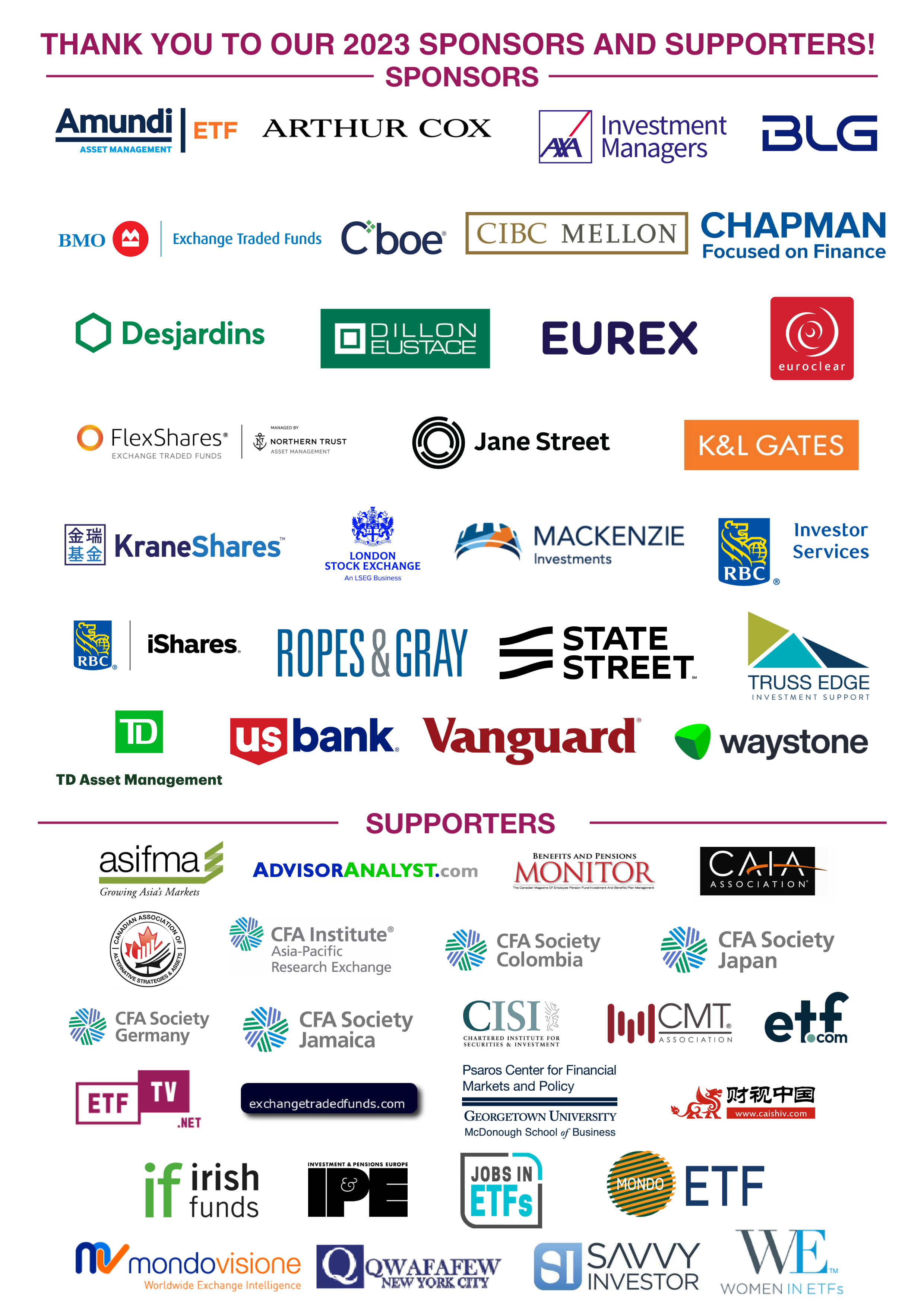 5th Annual ETFGI Global ETFs Insights Summit - U.S. - in New York City ...